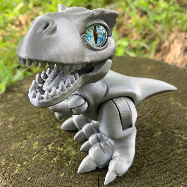 Boon Tiny T-rex Dinosaur 3d Printed Articulated Custom Realistic Glass ...