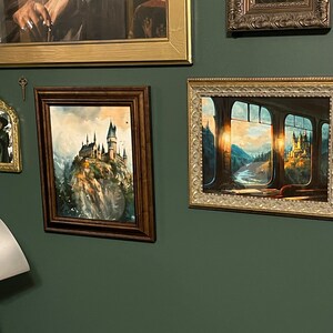 Magical School Through a Magical Train Premium Matte Paper Poster Wall ...