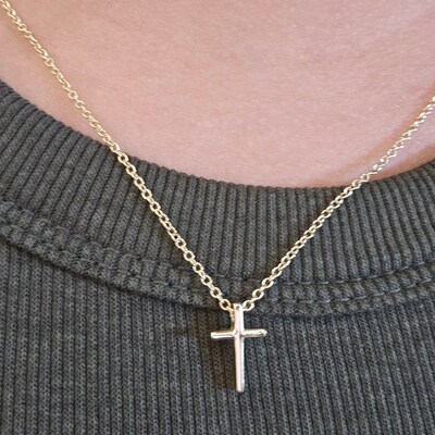 Sterling Silver Compass Necklace, Paperclip Chain Necklace With Toggle ...
