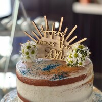 Birthday Cake Topper for Men 50th Birthday Cake Topper Happy - Etsy