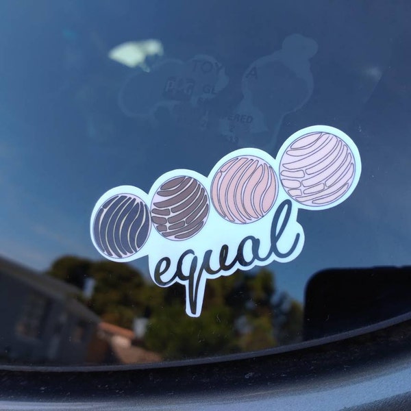 Equal Conchas Sticker/mexican Stickers/concha Bread/positive Sticker ...