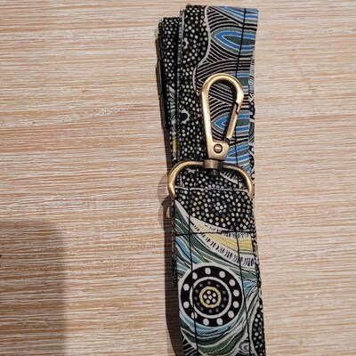 Dog Pattern Key Fobs With Antique Brass Hardware. Sold Individually ...