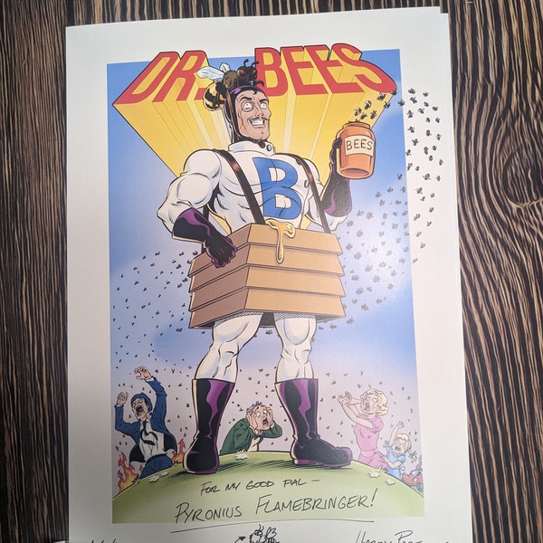 FOURTASTIC FANS - Original Hand Drawn Art by Harry Partridge (1 of a ...