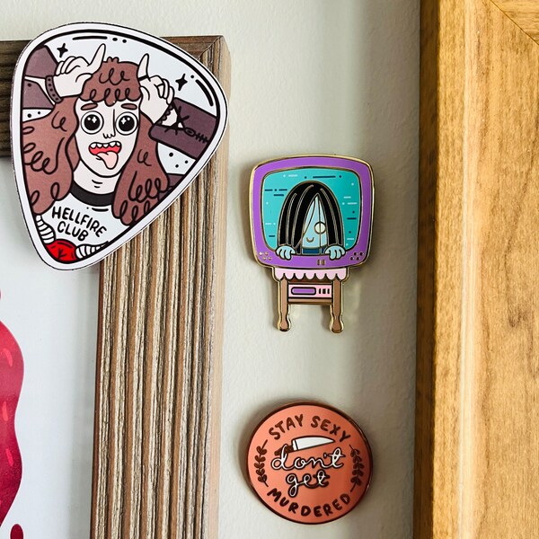 SECONDS - B Grade Enamel Pin - Cursed Video Tape Enamel Pin - Kawaii ...