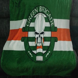 Glasgow Celtic the Green Brigade Flag 5ft by 3ft- Stickers Bhoys IRA ...