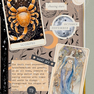 Celestial Zodiac Digital Stickers, Astrology Stickers for Digital ...