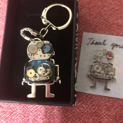 Steampunk Robot/android Robot/ Funky Robot Necklace/birthday Present ...