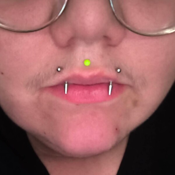 Titanium Surface Piercing, Dermal Piercing Implant - Internally ...