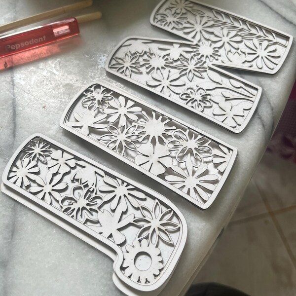 A - Z Floral Alphabet SVG Laser Cutting Files - 3D Letter Wall Art for ...