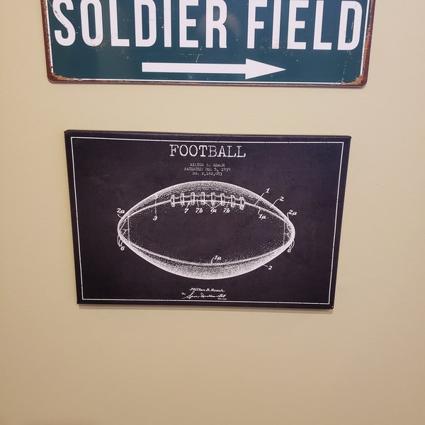 Soldier Field Sign: Chicago Bears Stadium, Vintage Style - Etsy