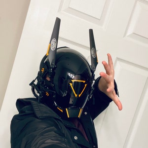 Cyberpunk Mask Cyber Mask Samurai Helmet Tactical Helmet - Etsy