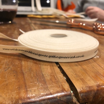 Custom Printed Cotton Ribbon Personalized Cotton Tape Custom Fabric ...