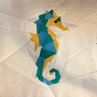 Seahorse Foundation Paper Piecing Pattern - Etsy Canada