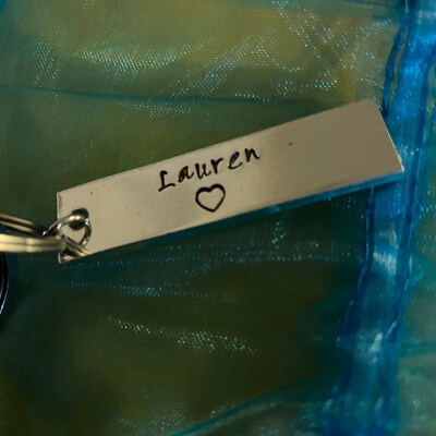 Customized Keychain Personalized You Choose Wording Custom Gift ...