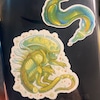 Pickle Xenomorph Sticker - Alien Creature - Dill Pickles - Transparent ...