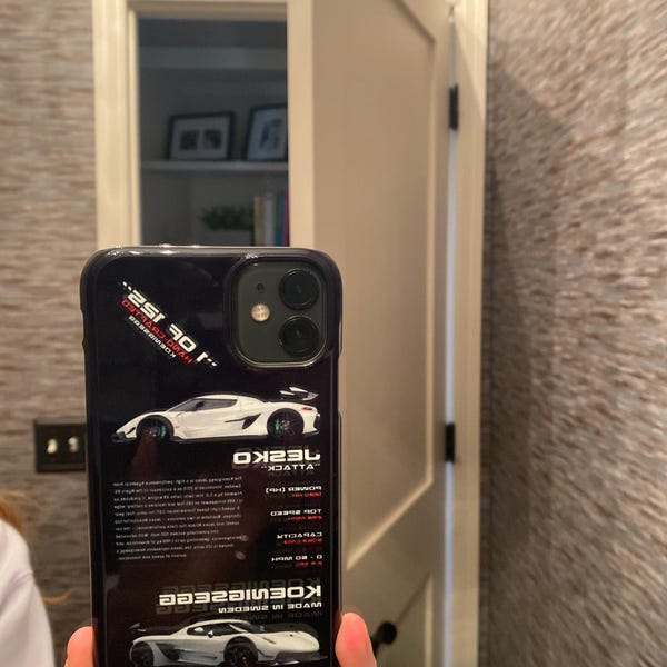 Koenigsegg Jesko iPhone Case, Sports Car iPhone Cover, Racing Car Phone ...