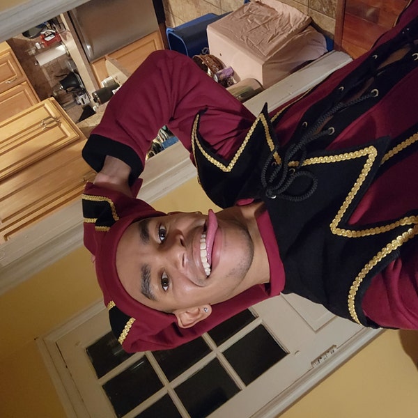 Medieval Jester Costume, Evil Joker Outfit, Fantasy Carnival Clothing ...