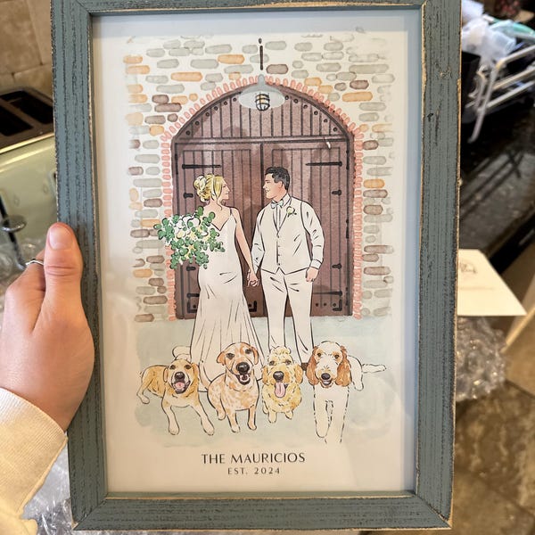 Weathered Emily Choose Your Color/size Handmade Picture Frame Gold ...