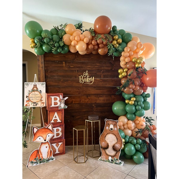 LARGE Wall Size Forest Cut Out Backdrop Printable Large Stand up ...