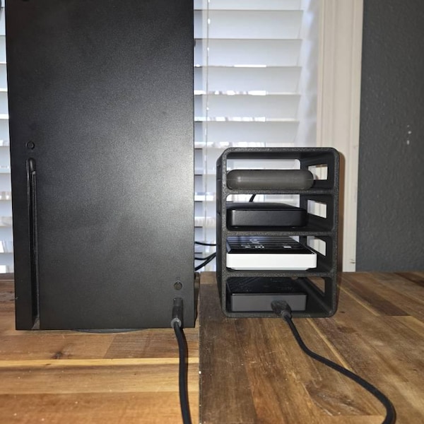 Hard Drive Organizer: 4-bay HDD AND SSD Stand, Horizontal or Vertical ...