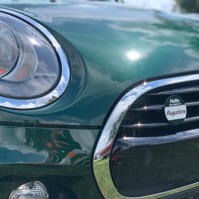 Hello My Name is Custom Magnetic Grill Badge for MINI Cooper - Etsy
