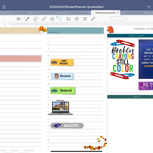 Motivational Digital Planning Sticker Set | Goodnotes Stickers ...