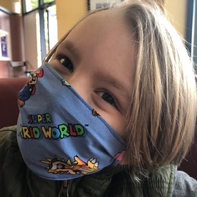 Rainbow Fabric Mask - Etsy