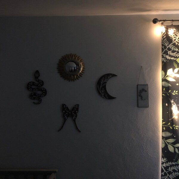 Crescent Moon Wall Art / Celestial Decor / Moon Gift / Moon Wall ...