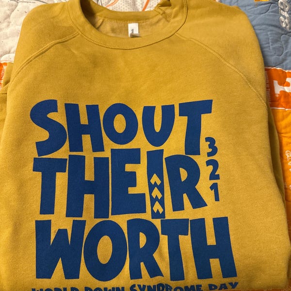 Shout Their Worth Shirt // Down Syndrome Awareness Shirt // World Down ...