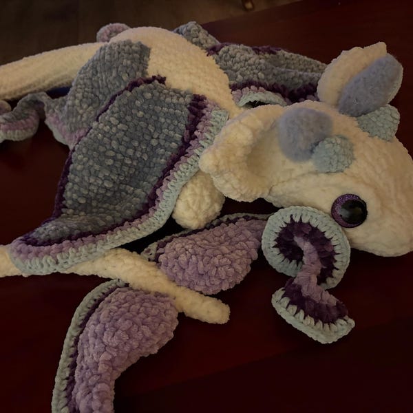 Luna the Moth Dragon Official Digital Crochet Pattern - Etsy