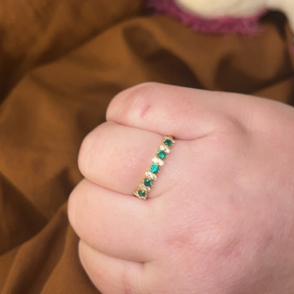 Sami Jewels Emerald Ring, Gemstone Ring, Emerald Jewelry, Gift for Her ...