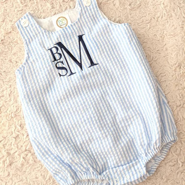 Boys Stacked 3 Letter Monogram Embroidery Machine Font in Multiple ...