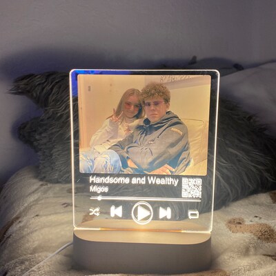 LED Illuminated Frame Engraved Light up Happy Birthday Sign. - Etsy