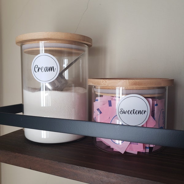 Modern Personalized Home Organization Labels | Pantry Labels | Square ...