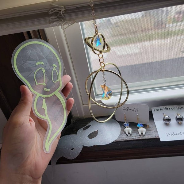 SPACE Suncatcher Crystal Outer Space Planets Alien Universe Galaxy Window Decor Art Unique Gift ...