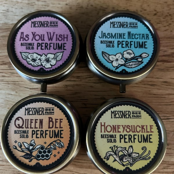 Solid Perfume - Honeysuckle - Made With Beeswax and Essential Oils - Etsy
