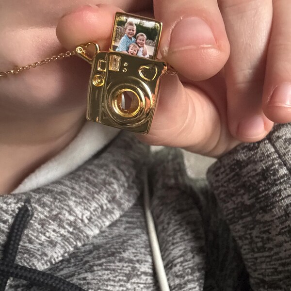 Custom Camera Necklace With Photo Picture Inside, Gift for Camera Lover ...
