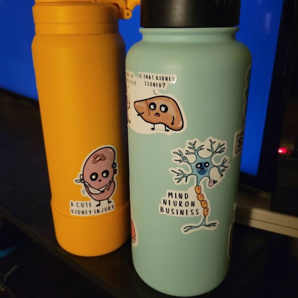 Medical Pun Stickers | Science, Medicine, Pre-med, Anatomy | Water ...