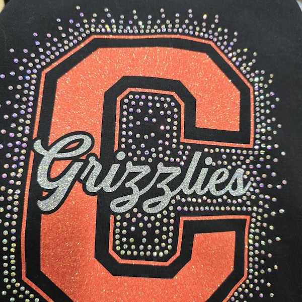 Your Name Custom Personalized Rhinestone Hotfix Glitter Foil Transfer ...