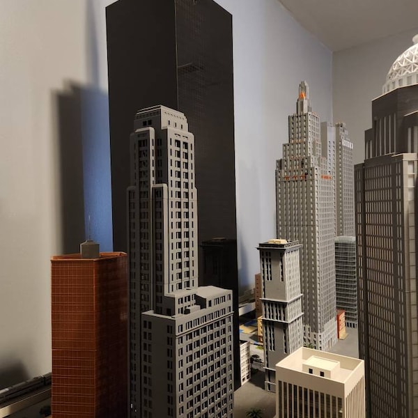 Bush Tower - Z, N & HO Scale Skyscraper - Z Scale 17" Tall - N Scale 24 ...