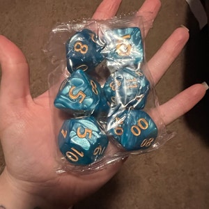 Black Raven Gold Metal Dnd Dice Set Dungeons and Dragons 7 Dice RPG ...