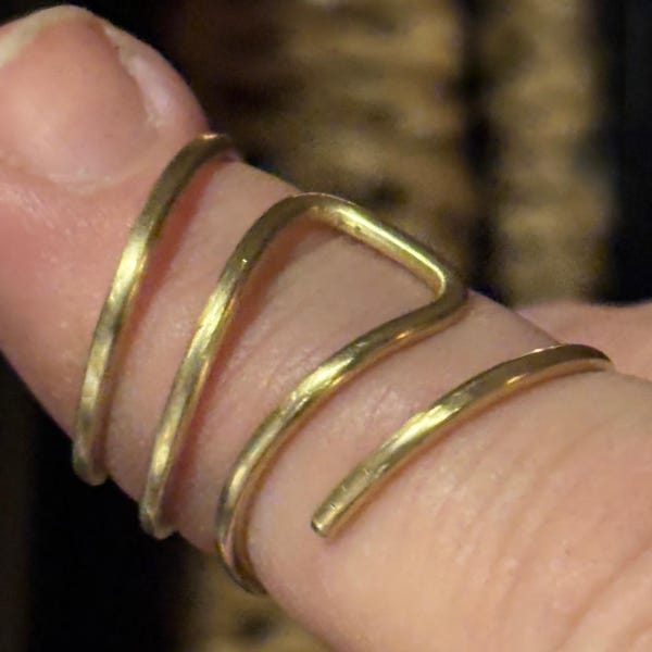 Lateral Deviation Arthritis Splint Ring, Adjustable Brass, Bronze ...