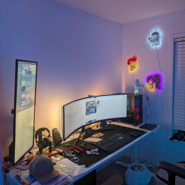 Bender Sign, Neon Like , LED, Bender Light Art , Bender Wall Decor ...