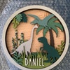 Personalised Dinosaur Themed Door Plaque/bedroom Decor - Etsy