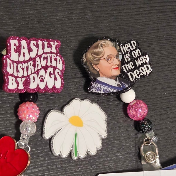 Easter Bunny Butt Badge Reel, Cute Badge Holder for Best Friend Gift ...