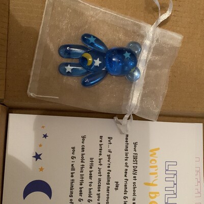 Worry Rainbow Anxiety Relief Fidget Toy Worry Resin - Etsy