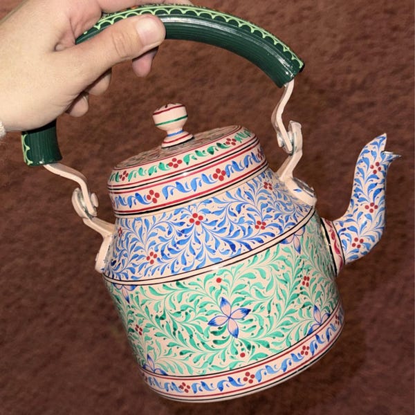 Mesh Food Screen Bug Cover and Tray Hand Painted Cloche With Round ...