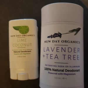 All Natural Deodorant No Aluminum, No Baking Soda Men & Women's ...