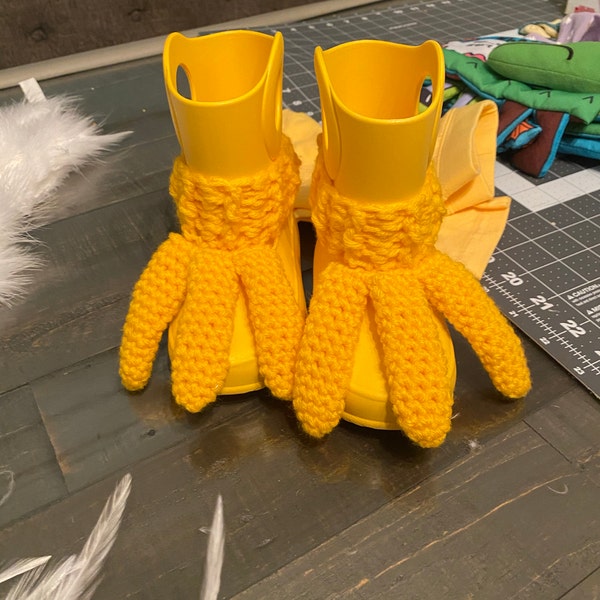 Crochet Chicken Feet Covers: Halloween Costume Spats - Etsy