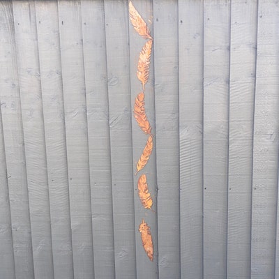 Pack of 6 Rusty Metal Feathers / Rustic Decor / Feather Decor / Metal ...